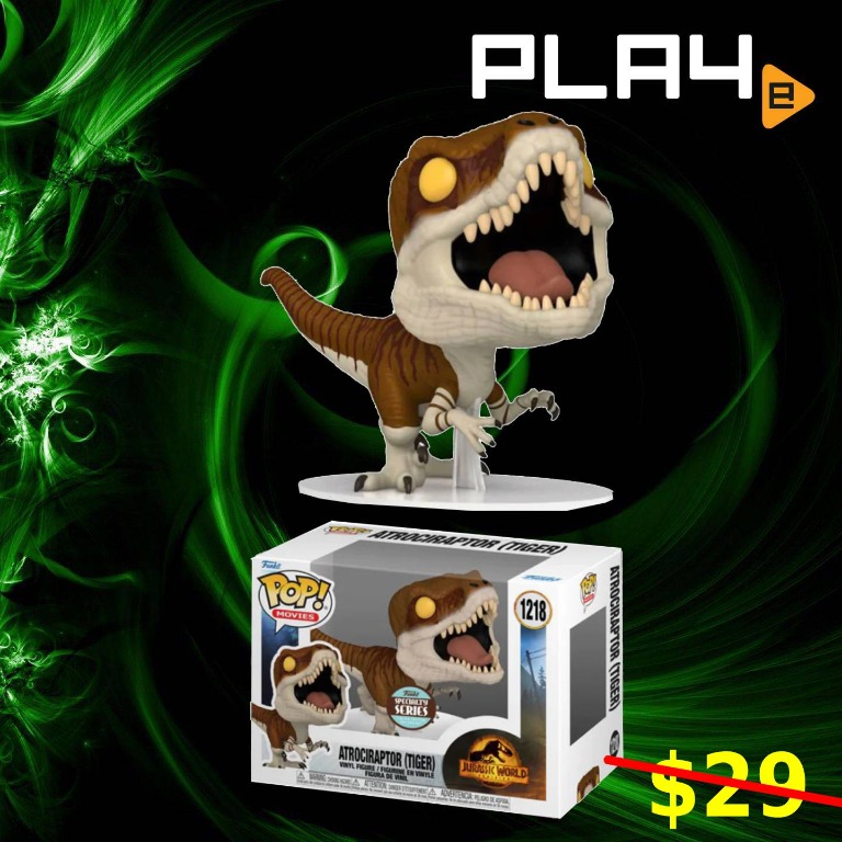 Funko POP! (1218) Jurassic World Atrociraptor (Tiger) (7101830) Brand New, Hobbies & Toys, Toys ...