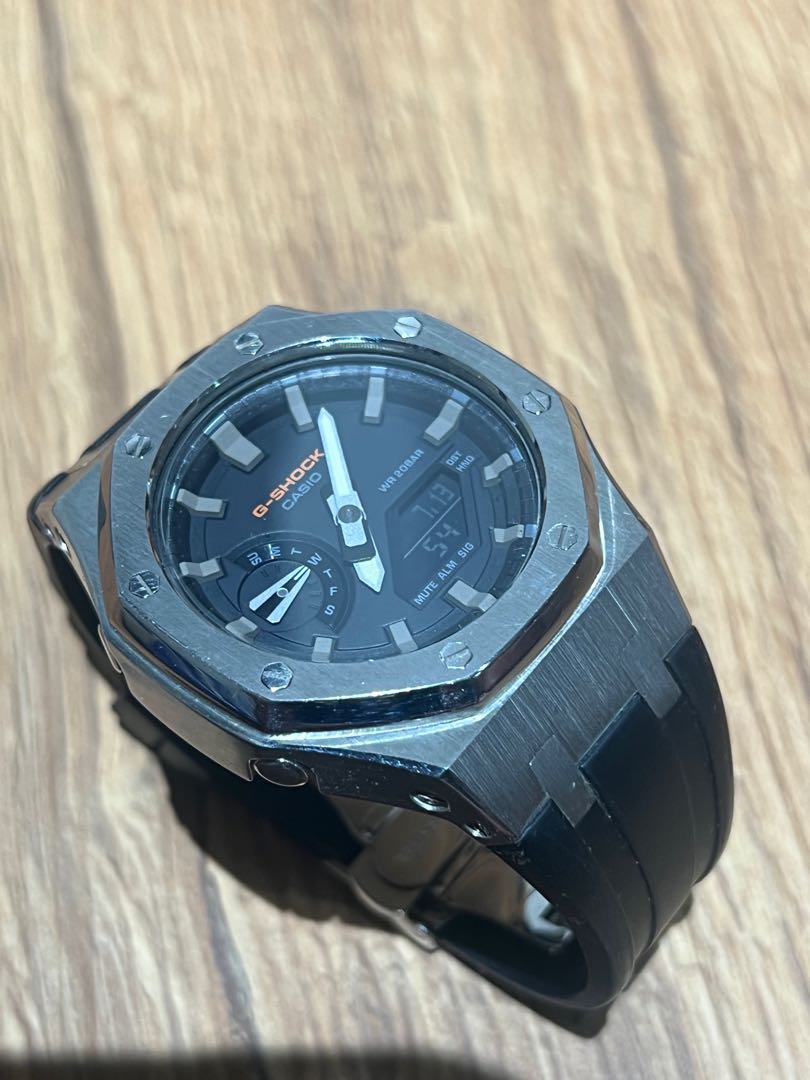G shock TMJ custom OAK, Men's Fashion, Watches & Accessories, Watches ...