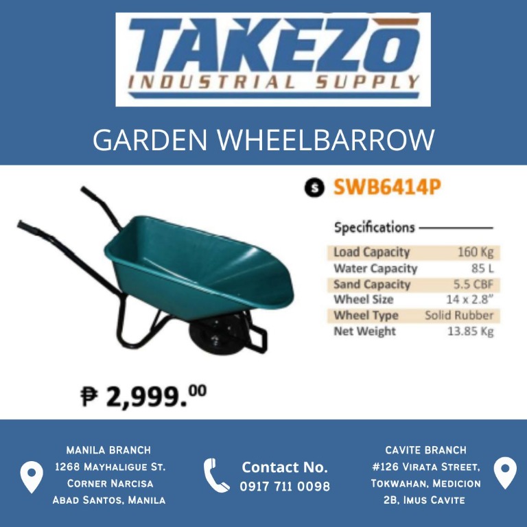 Garden Wheelbarrow, Commercial & Industrial, Construction Tools ...