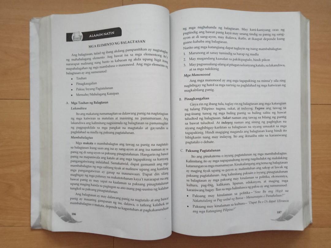 Grade 8 Filipino Book Pluma Textbook, Hobbies & Toys, Books & Magazines ...