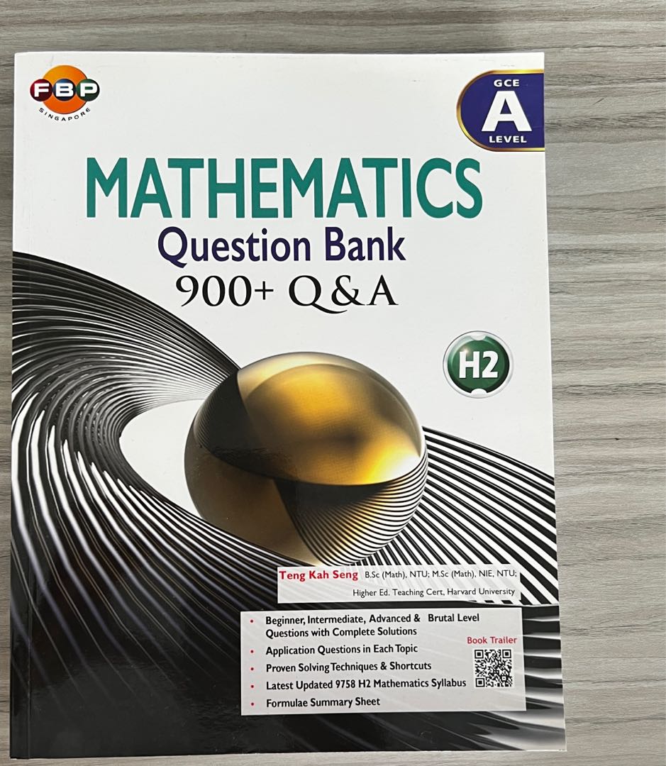 H2 MATH 900+ QUESTIONS, Hobbies & Toys, Books & Magazines, Assessment ...
