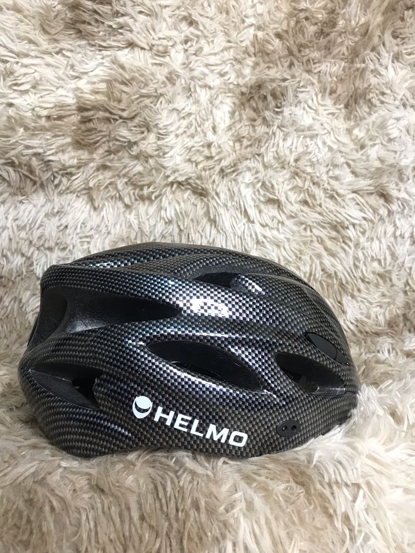 Helmo Carboon Look Helmet, Men's Fashion, Activewear on Carousell