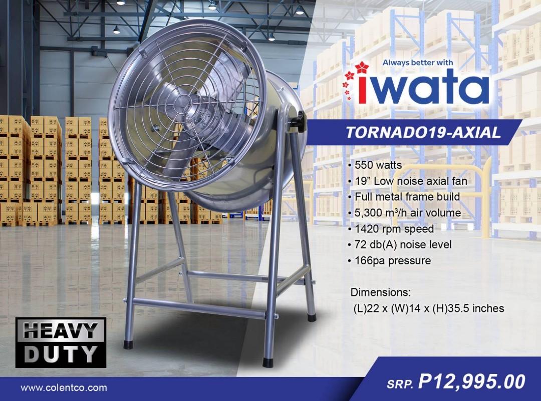 IWATA INDUSTRIAL WAREHOUSE FAN, TV & Home Appliances, Air Conditioning ...