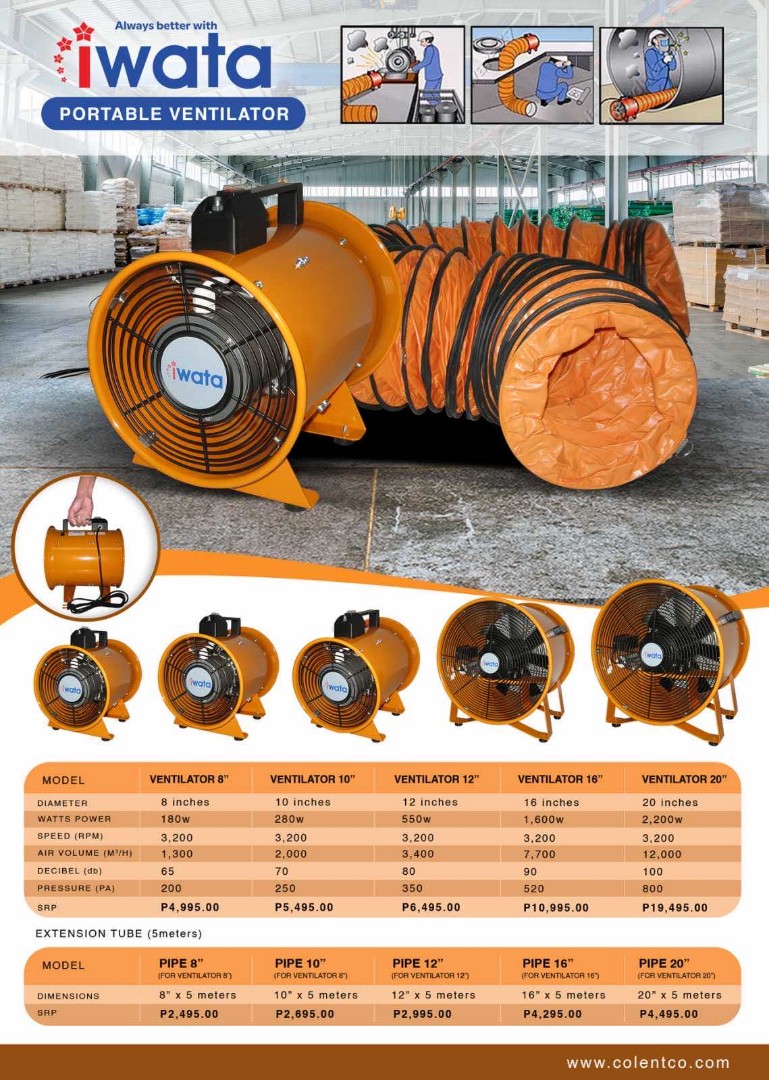 IWATA PORTABLE VENTILATOR, TV & Home Appliances, Air Conditioning and ...