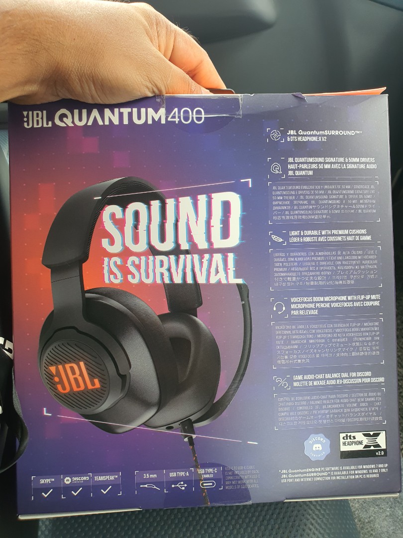 JBL Quantum 400 USB, Audio, Headphones & Headsets on Carousell
