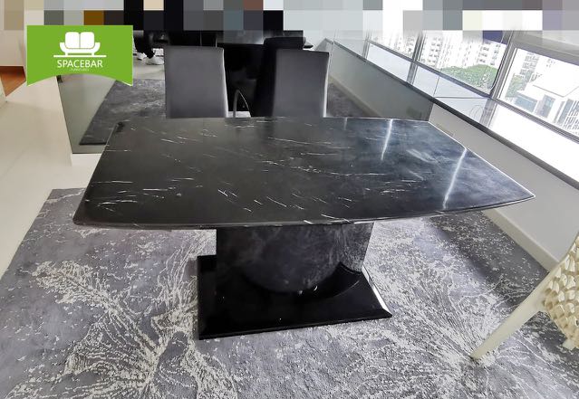 Real Marble Dining Table , Furniture & Home Living, Furniture, Tables ...
