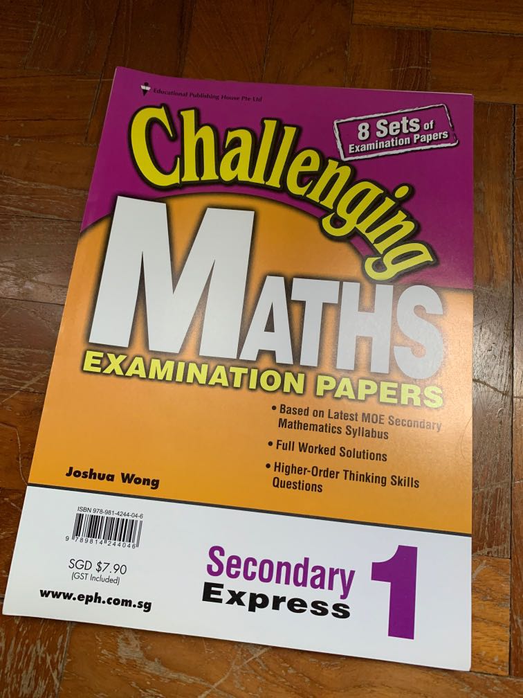 Math Exam Papers Secondary 1, Hobbies & Toys, Books & Magazines ...