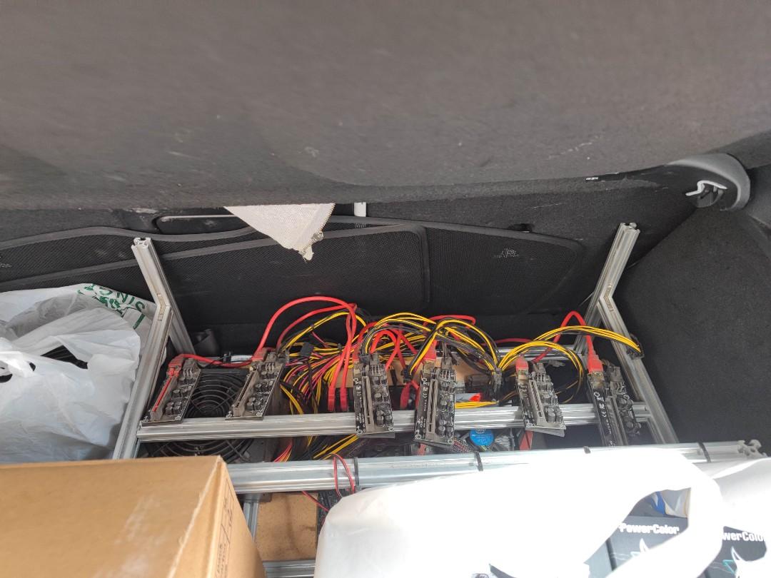 Mining rig skeleton, Computers & Tech, Parts & Accessories, Other ...