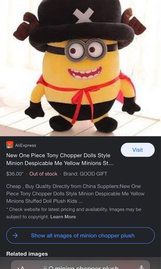 Minion chopper onepiece, Hobbies & Toys, Toys & Games on Carousell