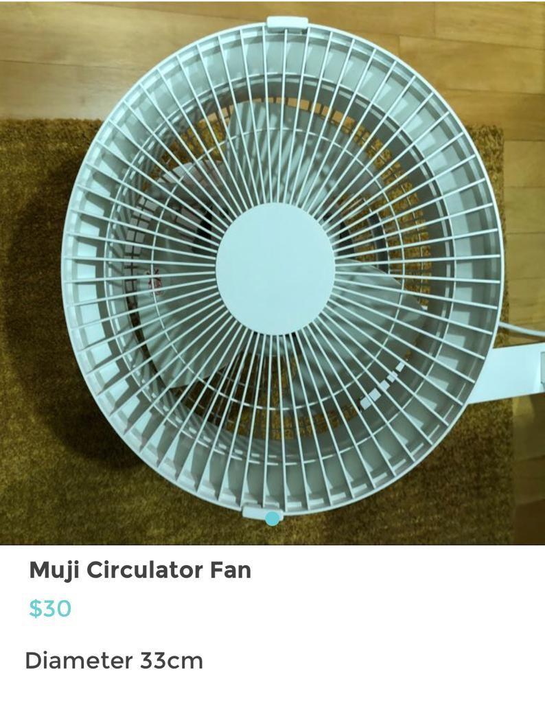 Muji Circulator Fan, Furniture & Home Living, Lighting & Fans, Fans on ...