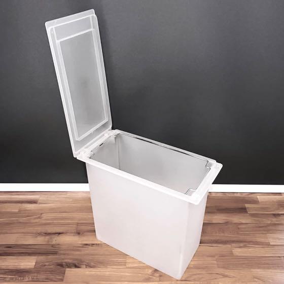 Muji Dust Bin with Bag Stopper (L), Furniture & Home Living, Cleaning ...