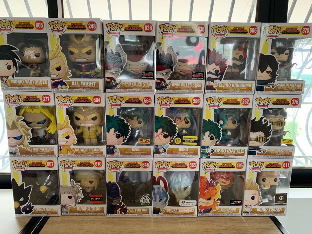 My hero academia MHA funko pops, Hobbies & Toys, Toys & Games on Carousell