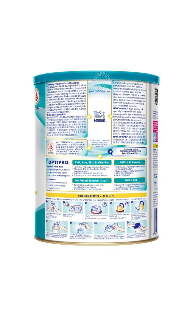 Nestle Nan Optipro Kid Children Milk Formula - Stage 4, Food & Drinks ...