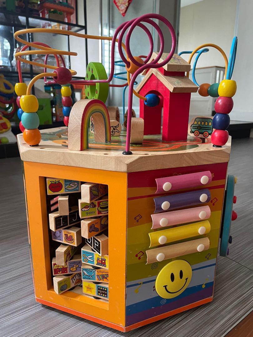 Octagon wooden activity Center, Babies & Kids, Infant Playtime on Carousell