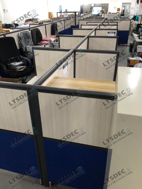 OFFICE PARTITION SHARING PANEL CUBICLE OFFICE FURNITURE WORKSTATION ...