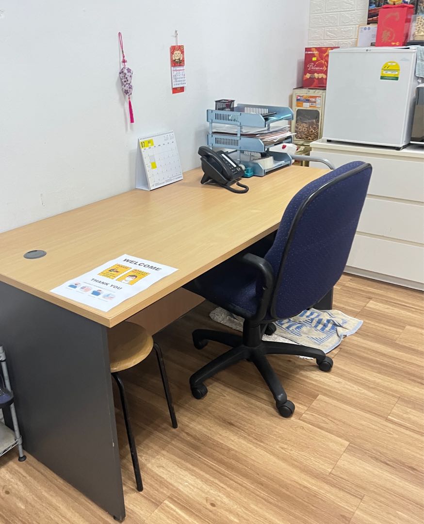Office Table&Chair (Free Transportation), Furniture & Home Living ...