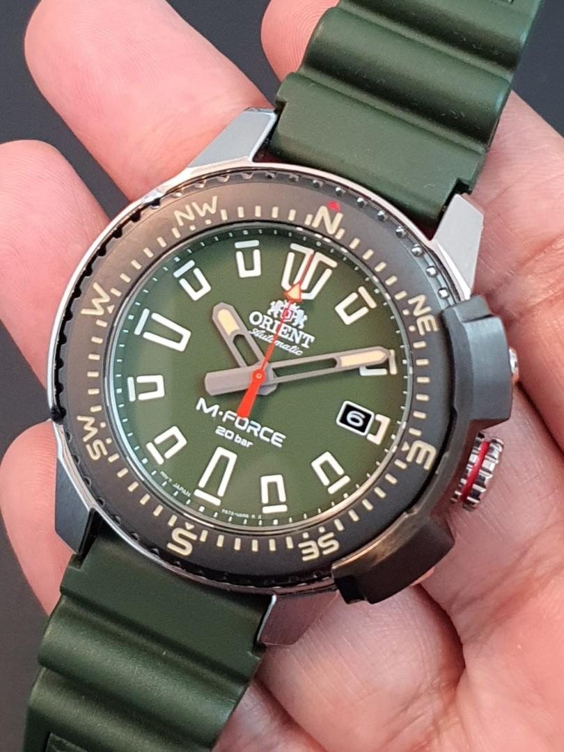 Orient M-Force Land (latest gen, mint, fullset, bonus strap), Men's ...