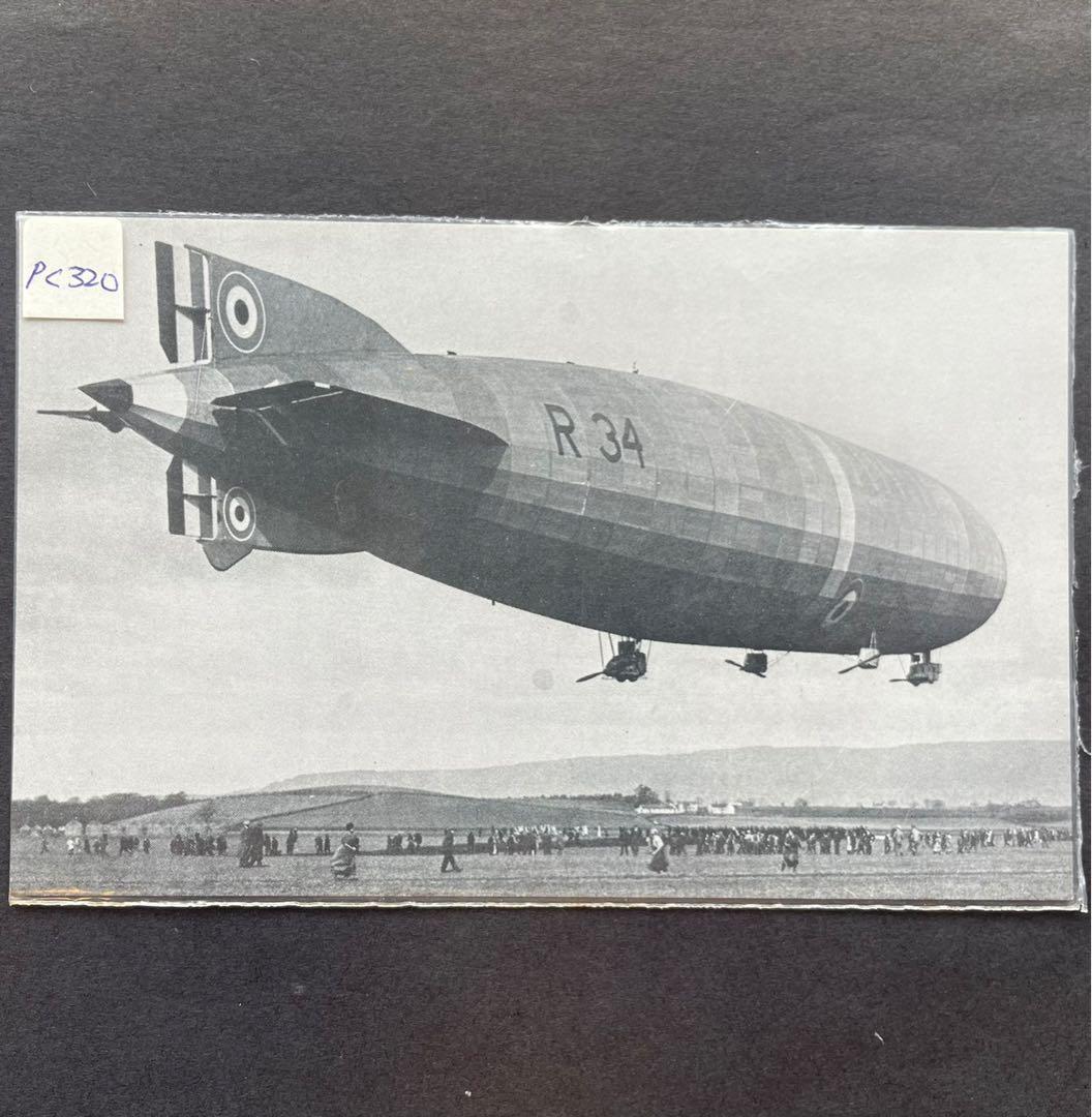 PC320 - British Zeppelin Airship R34 was the first aircraft to make a ...