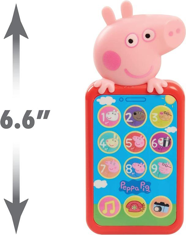 (READY STOCK) Peppa Pig Toy Phone with Realistic Sounds and Light Up ...