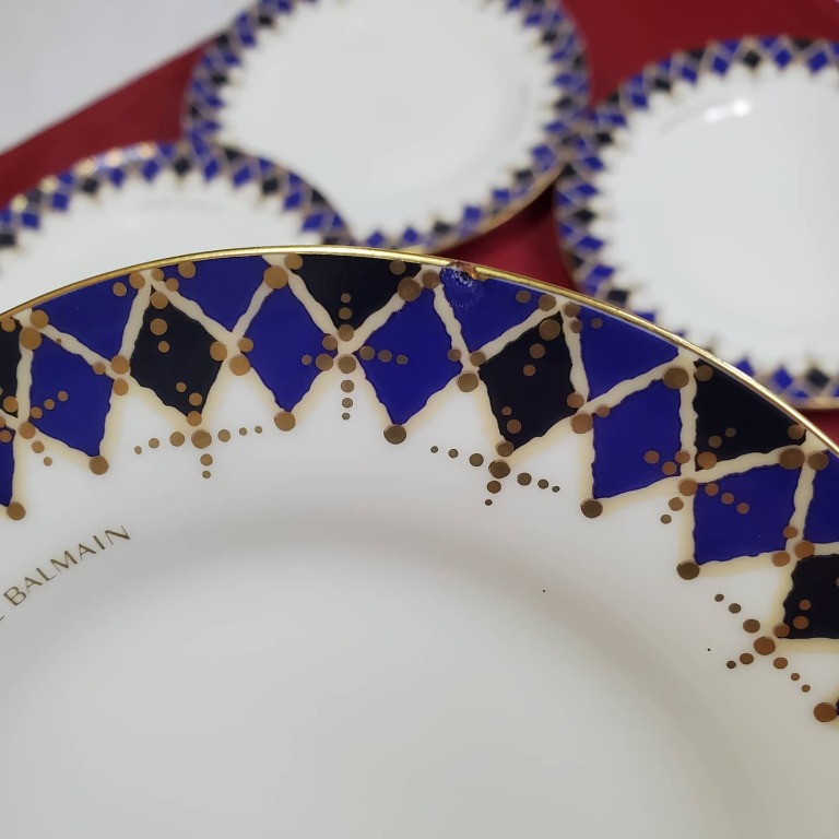 Pierre Balmain party plate set, Furniture & Home Living, Kitchenware ...