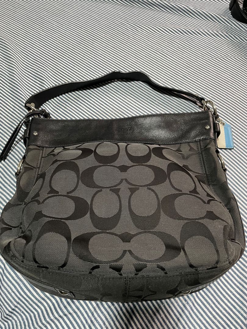 Pre- loved COACH Monogram Signature Big C jacquard hobo bag, Luxury ...