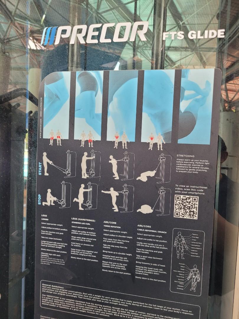 Precor FTS Glide Functional Trainer, Sports Equipment, Exercise ...