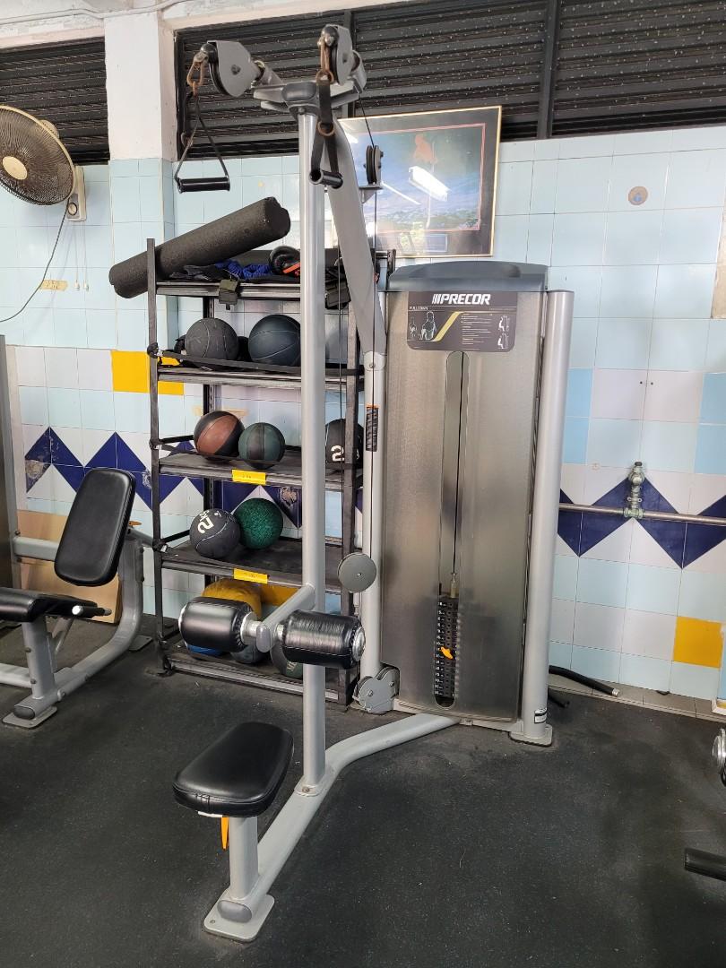 Precor Stack Weight Lat Pull down, Leg Press, Leg Curl, Leg Extension ...