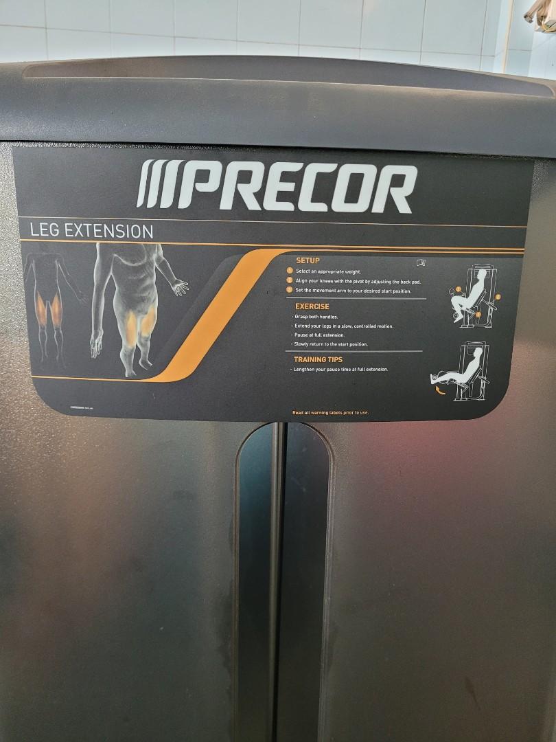 Precor Stack Weight Lat Pull down, Leg Press, Leg Curl, Leg Extension ...