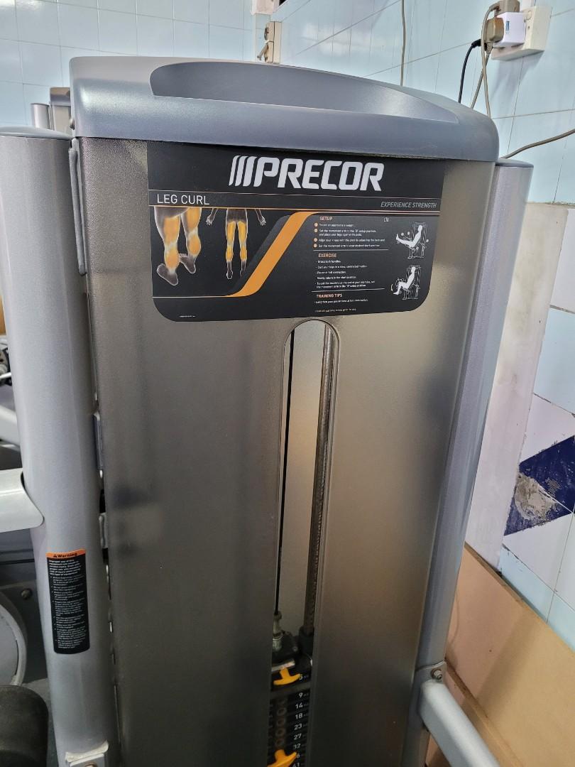 Precor Stack Weight Lat Pull down, Leg Press, Leg Curl, Leg Extension ...