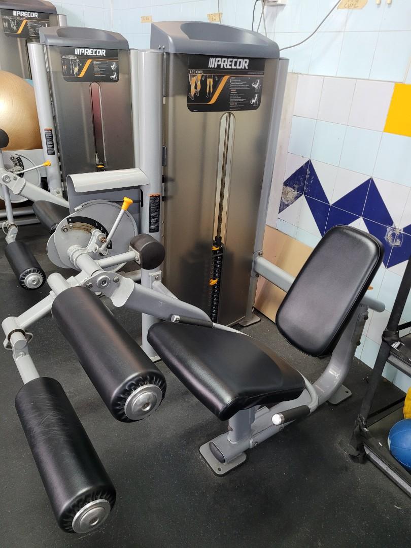 Precor Stack Weight Lat Pull down, Leg Press, Leg Curl, Leg Extension ...