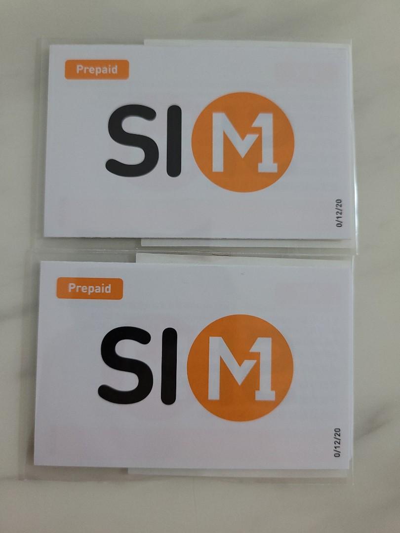 Prepaid M1 SIM card lasts 3 months, 1.5Gb per month, Mobile Phones ...