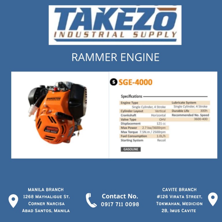 Rammer Engine, Commercial & Industrial, Construction Tools & Equipment ...