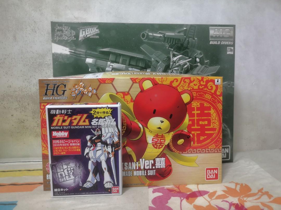 Rare Gundam Hobby Japan Nu Gundam mini kit collection Clear Ver mobile ...