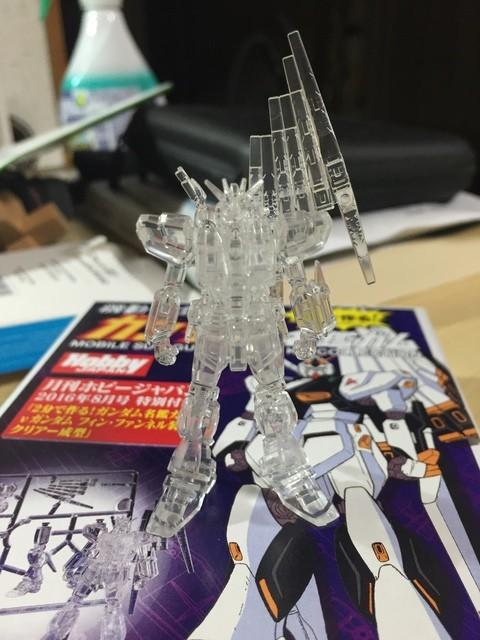 Rare Gundam Hobby Japan Nu Gundam mini kit collection Clear Ver mobile ...