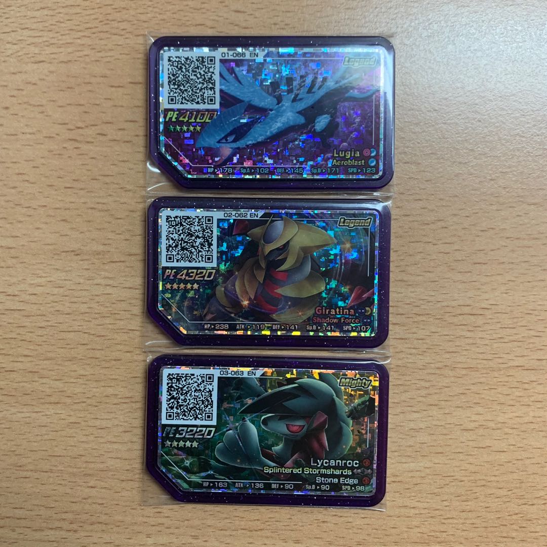 RARE Pokémon Gaole Disks Lugia Girantina lycanroc Part 1 2 3 pokemon ...