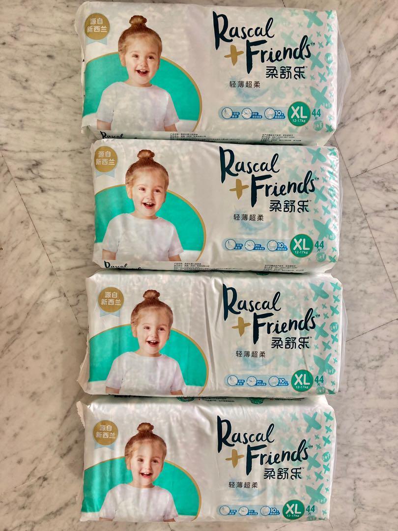 Rascal & Friends XL taped diapers (4 packets), Babies & Kids, Bathing ...