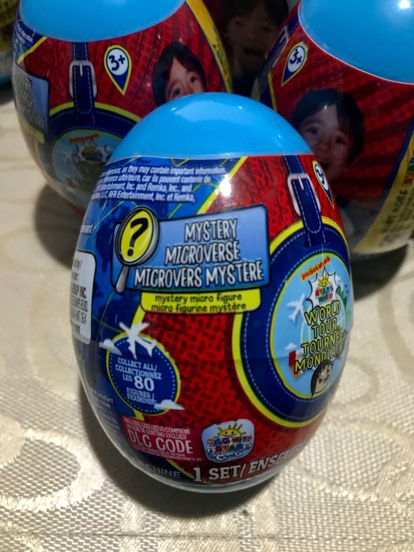 RYAN'S WORLD Mystery Microverse and Mystery Squishy Figure, Hobbies ...