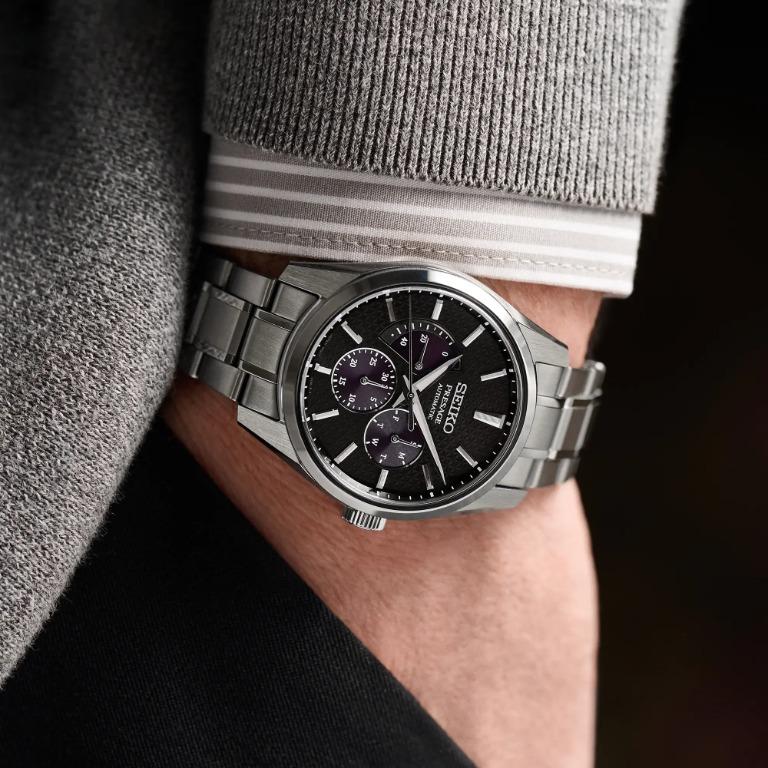 Seiko Presage Sharp Edged Series Kurotobi Dial Automatic Watch with ...