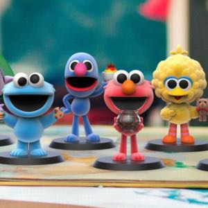 Sesame Street Blind Box CPCM: big bird, Cookie Monster, Oscar, Grover ...