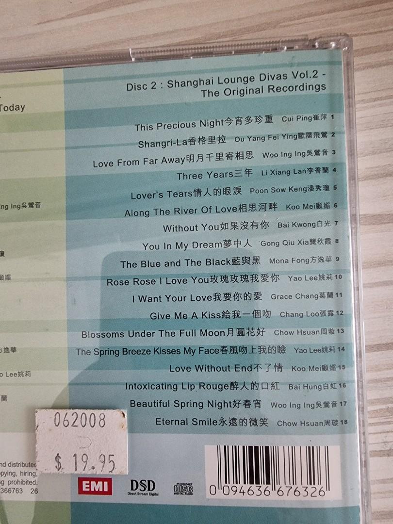 Shanghai Lounge Divas Music CD x 2, Hobbies & Toys, Music & Media, CDs ...