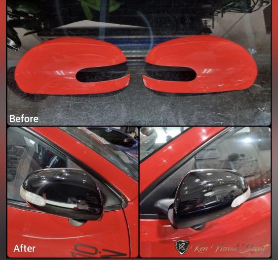 Side mirror wrap, Car Accessories, Car Workshops & Services on Carousell