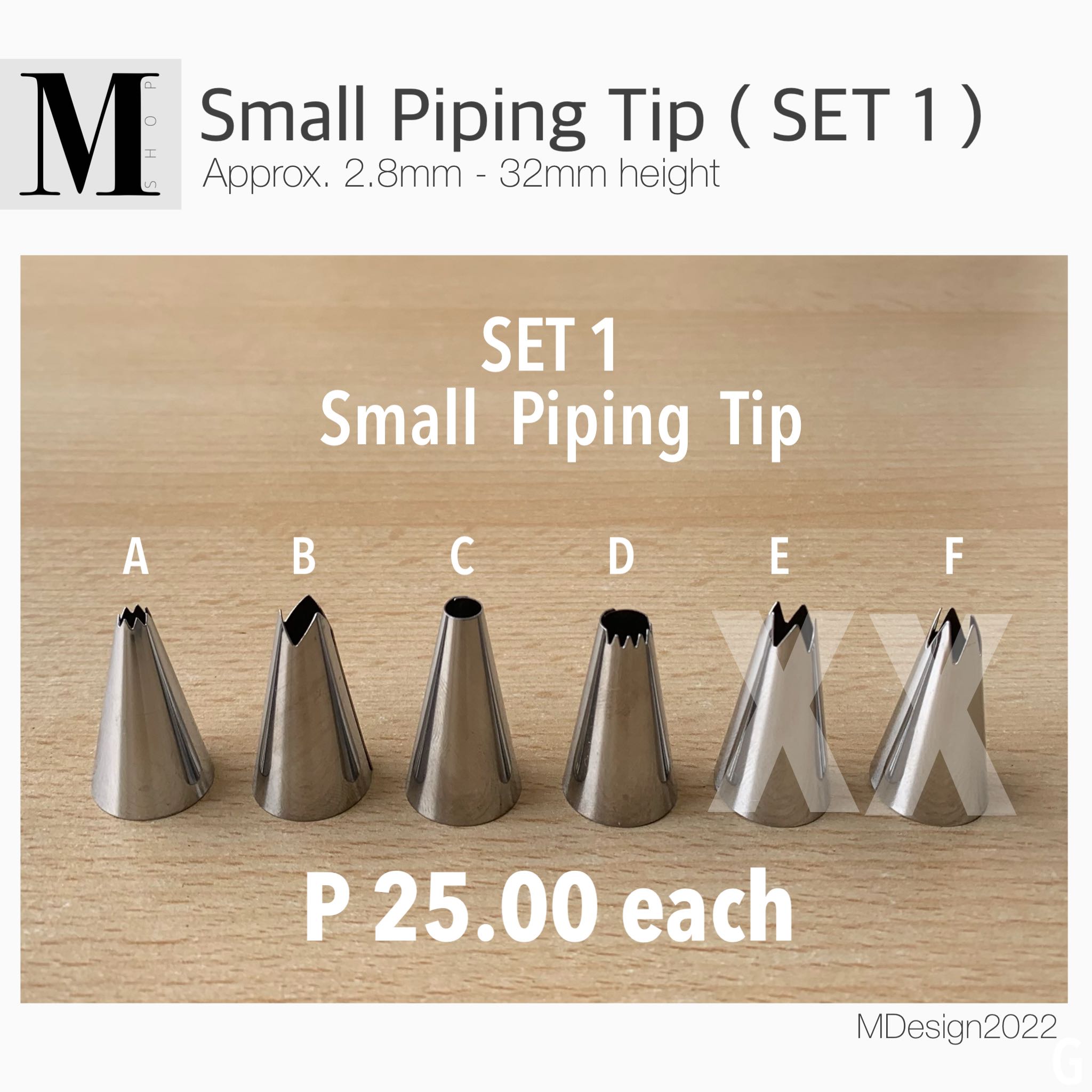 Small Piping Tip, Sold per piece, Furniture & Home Living, Kitchenware ...