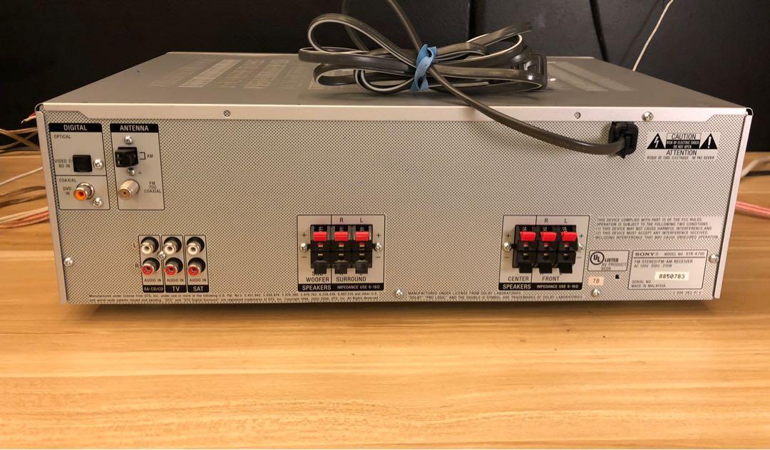 Sony STR-K790 5.1 Silver 800W Home Theater Dolby Digital DTS AM/FM ...