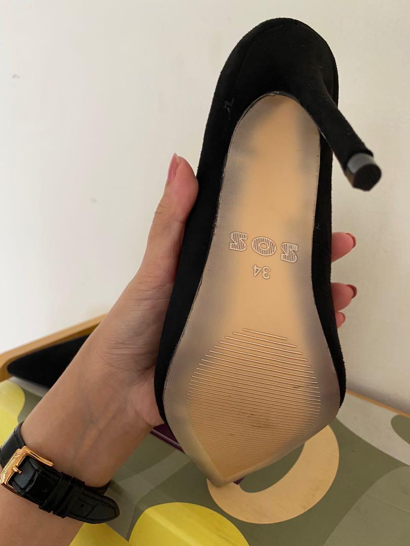 SOS Black High Heels Stiletto, Women's Fashion, Footwear, Shoe inserts ...