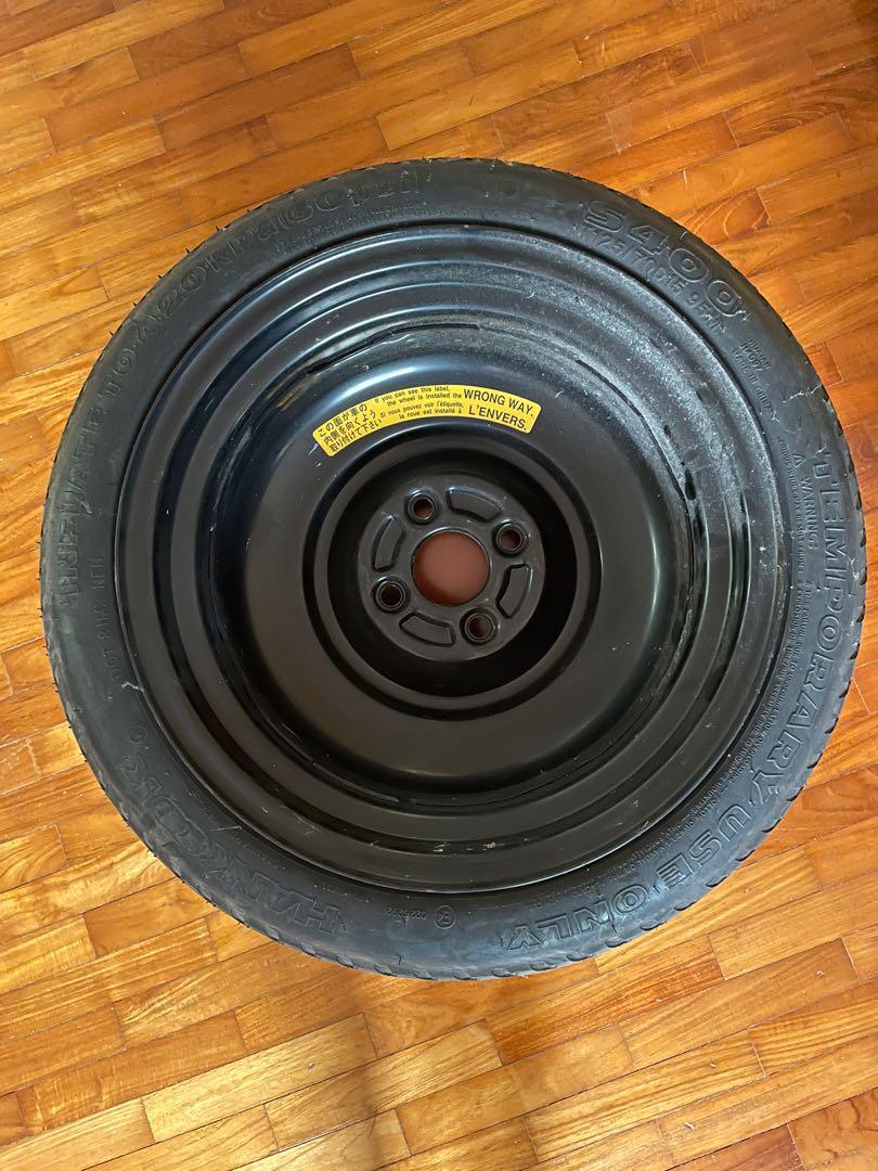 Spare Tyre Temporary with rim, Car Accessories, Tyres & Rims on Carousell