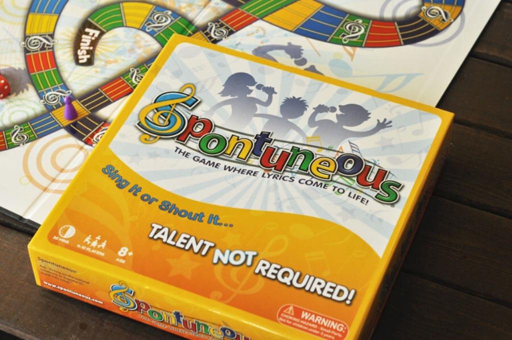 SPONTUNEOUS The Song Game Sing It or Shout It Talent Not Required Party ...