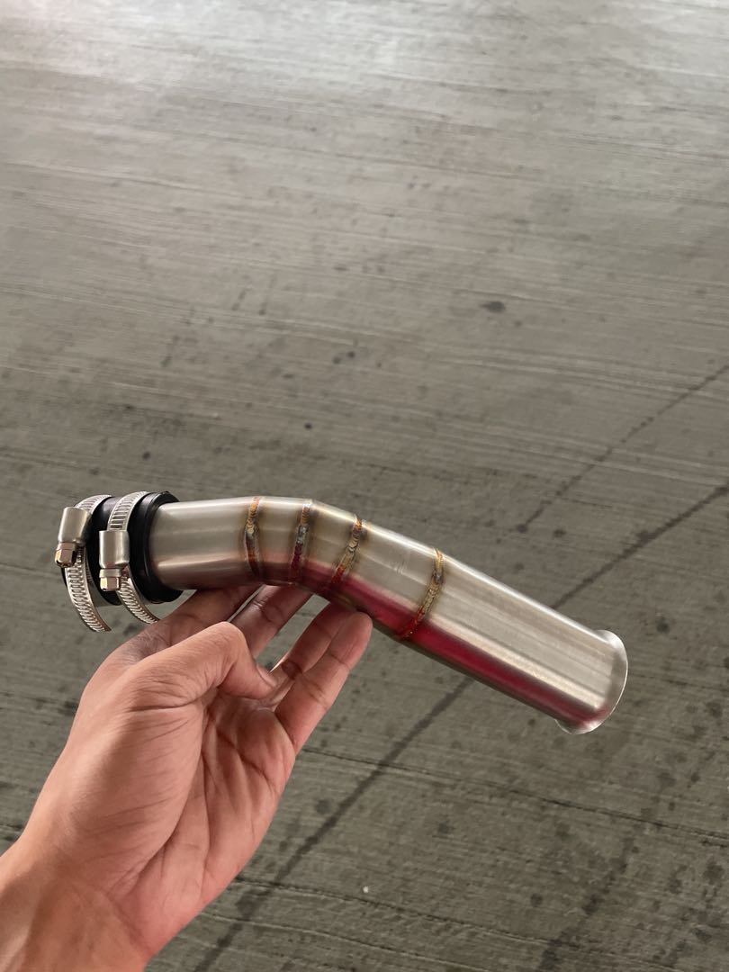 Stainless steel air intake pipe for Aerox V1, Motorcycles, Motorcycle ...