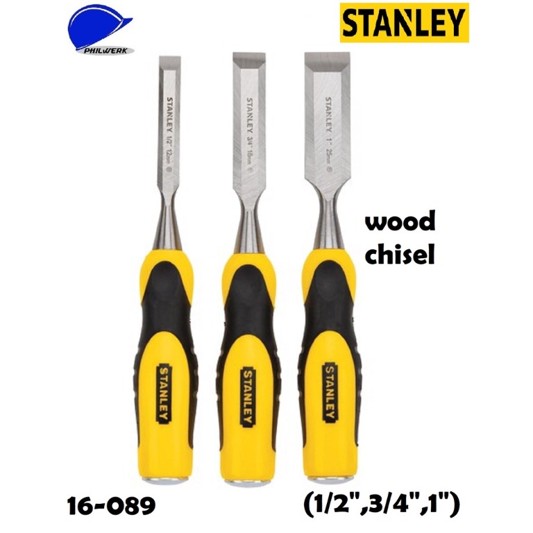 Stanley Wood Chisel set 3pc 1/2,3/4,1", Commercial & Industrial ...