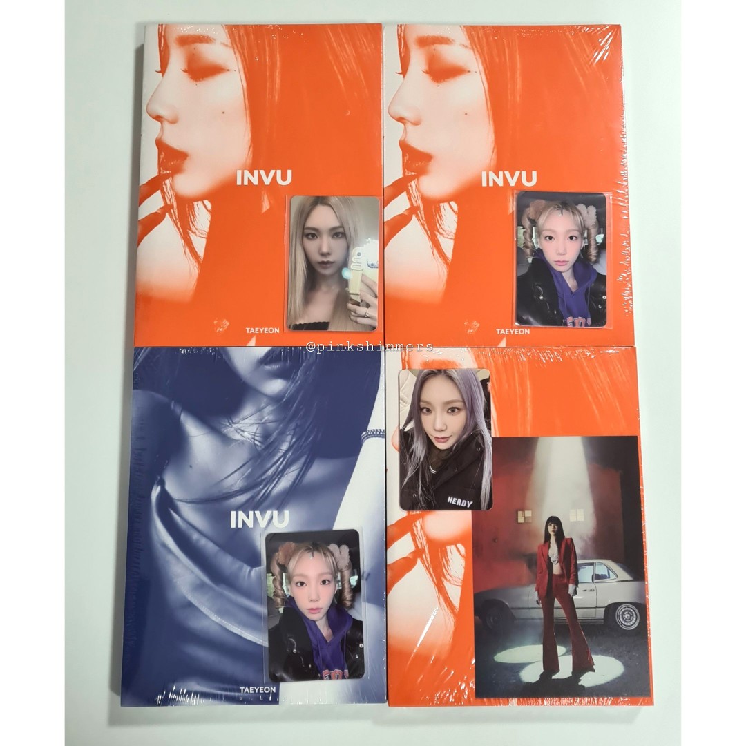 Taeyeon INVU Album Photocard Sealed Fansign Polaroid Event, Hobbies ...