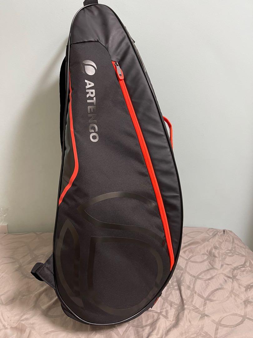 Tennis bag artengo 530l - black/orange, Sports Equipment, Other Sports ...